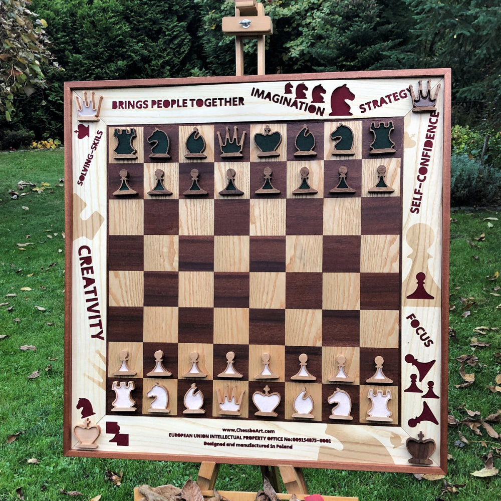 Vertical & Hanging Chess Boards (Handcrafted Wood) – ChessboArt
